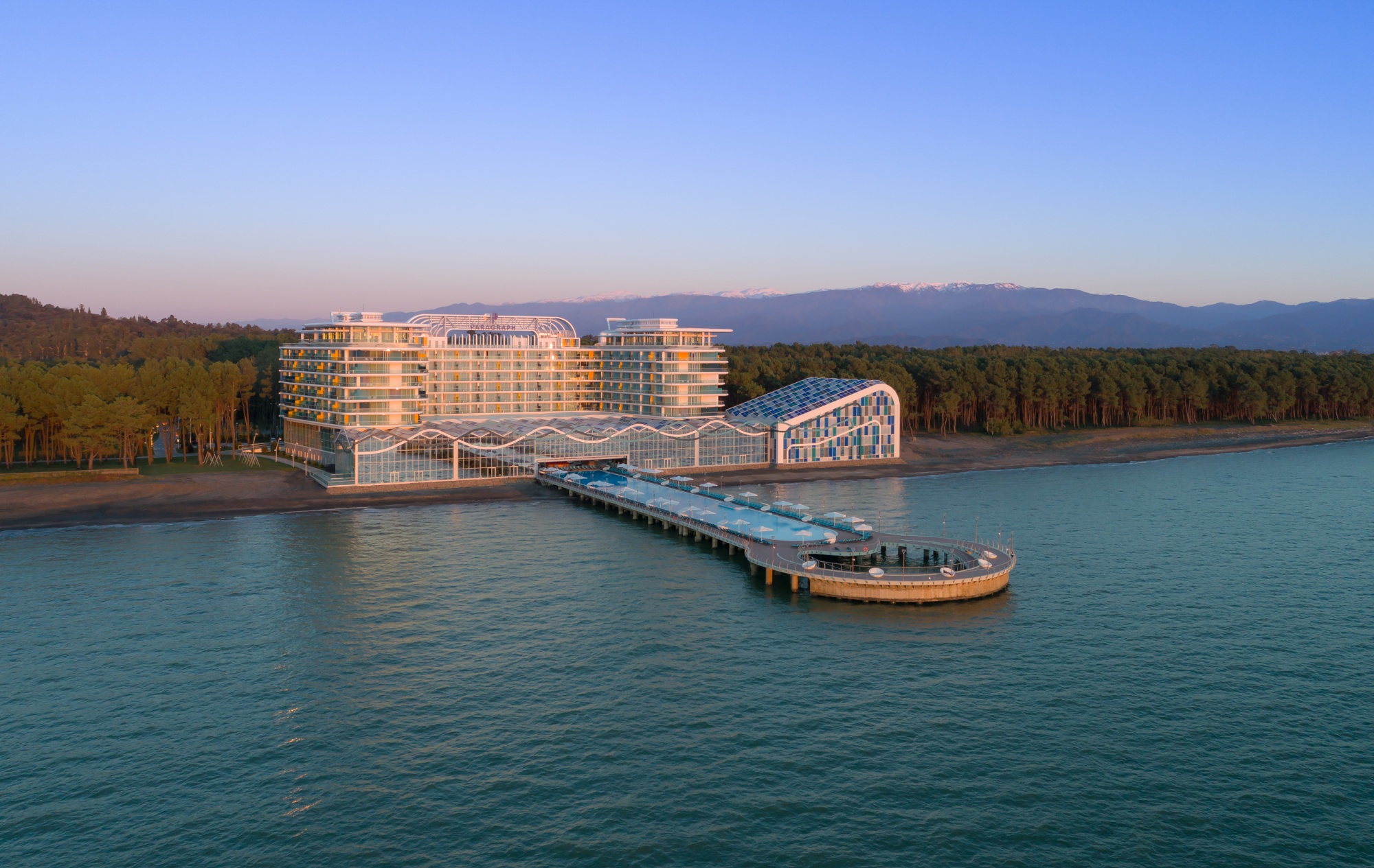 Paragraph Resort - Georgian Hotel with a Super Long Pool Extending into ...